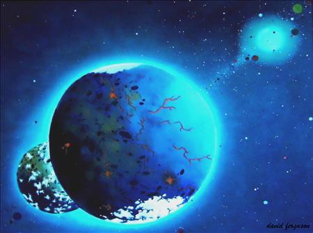 Gravity trap,twisting and fracturing planet - SAA