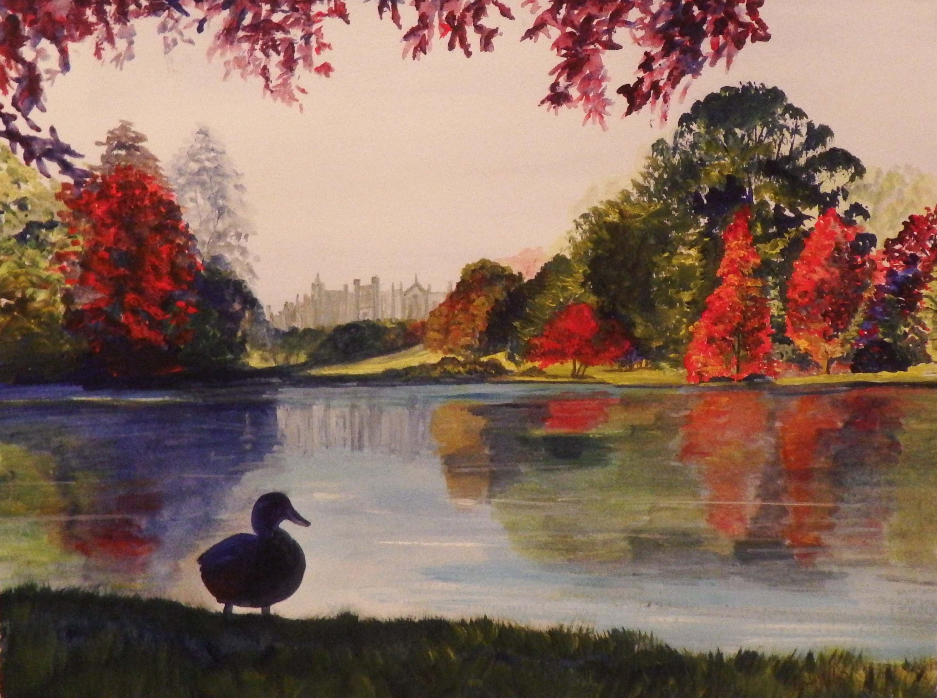 Mary Hite – A Quacking View. Admiring Sheffield Park - SAA