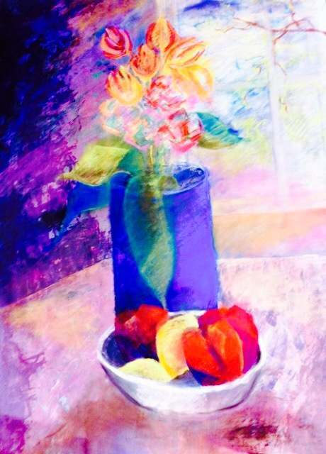 Jackie Midgen – Still life with lilies - SAA