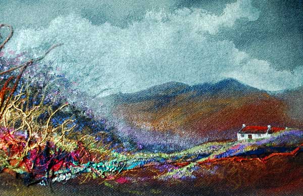 Seonaid Clarke – WHERE THE HEART IS Harris Tweed Art - SAA