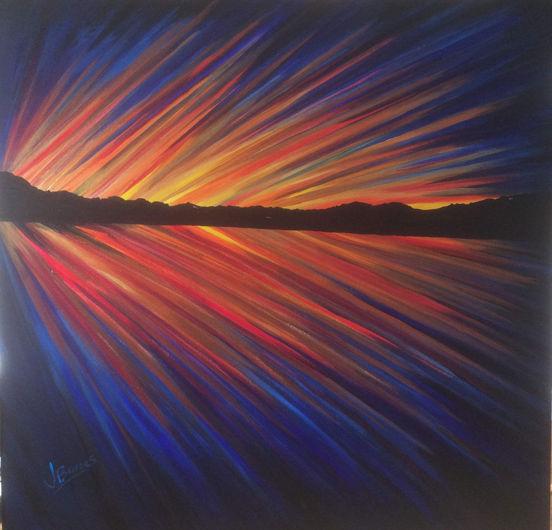 Janet Barnes – Abstract Sunset - SAA