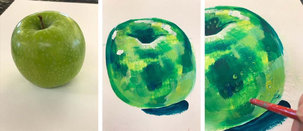 Creating A Delicious Apple Painting with Acrylics - SAA