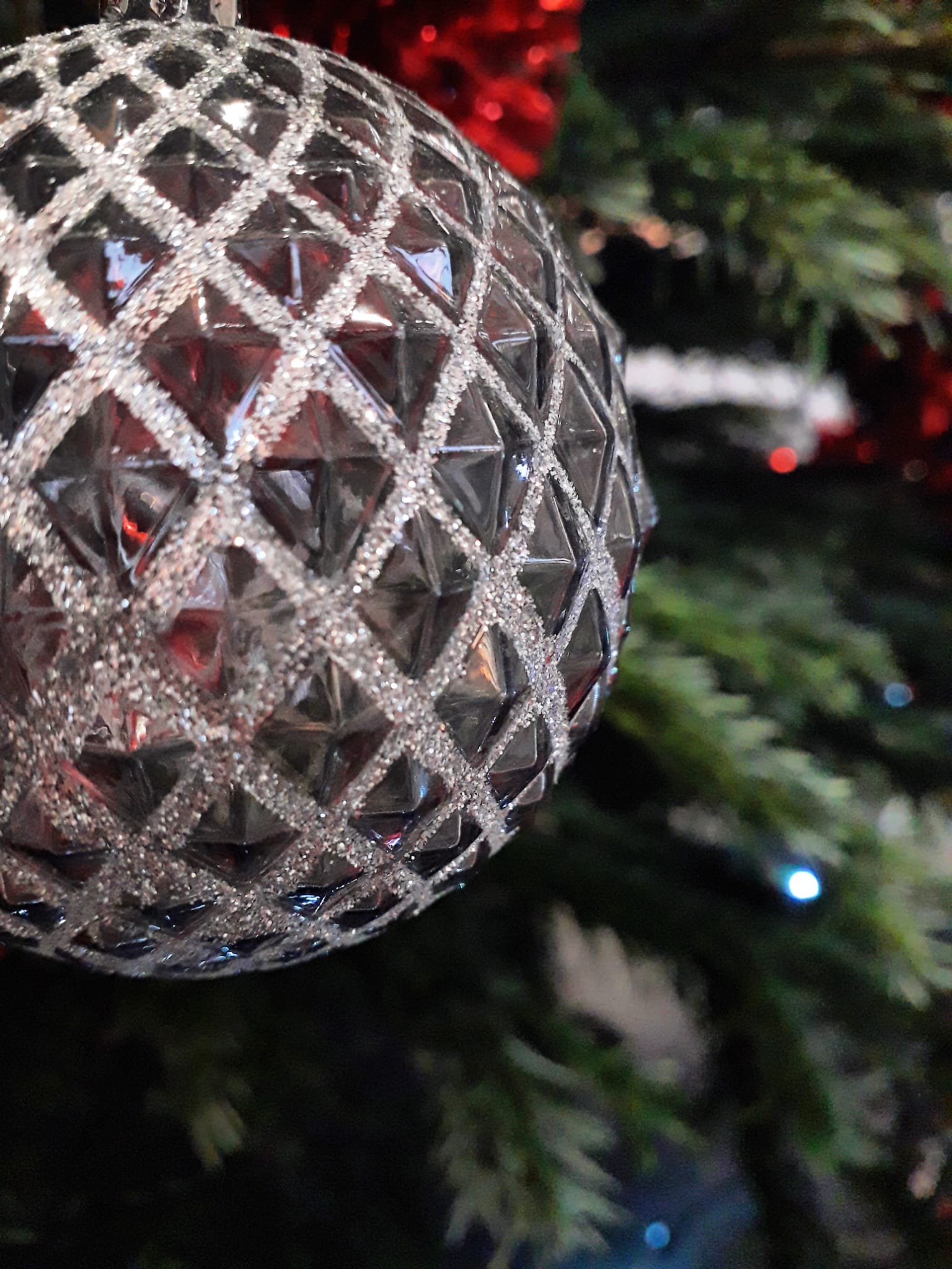 Rebecca Sanger-Davies – Sparkly Silver Bauble - SAA